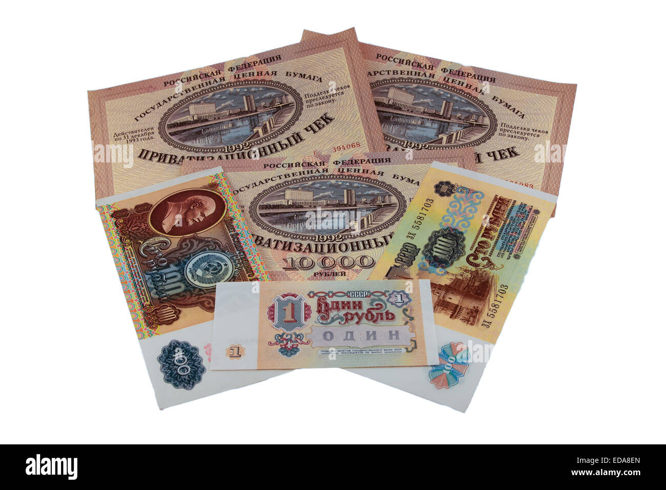 Soviet banknotes Cut Out Stock Images & Pictures - Alamy