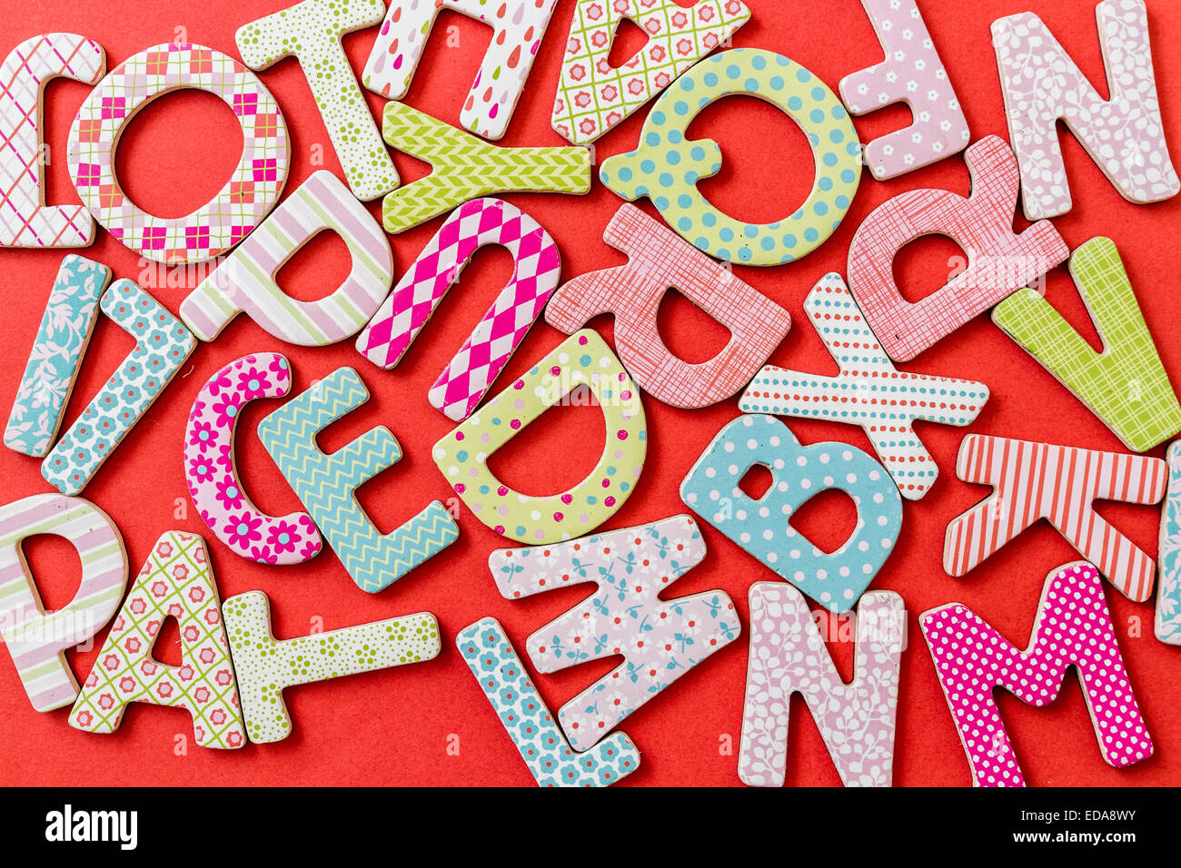 Word Red Letters Blue Colour High Resolution Stock Photography and ...