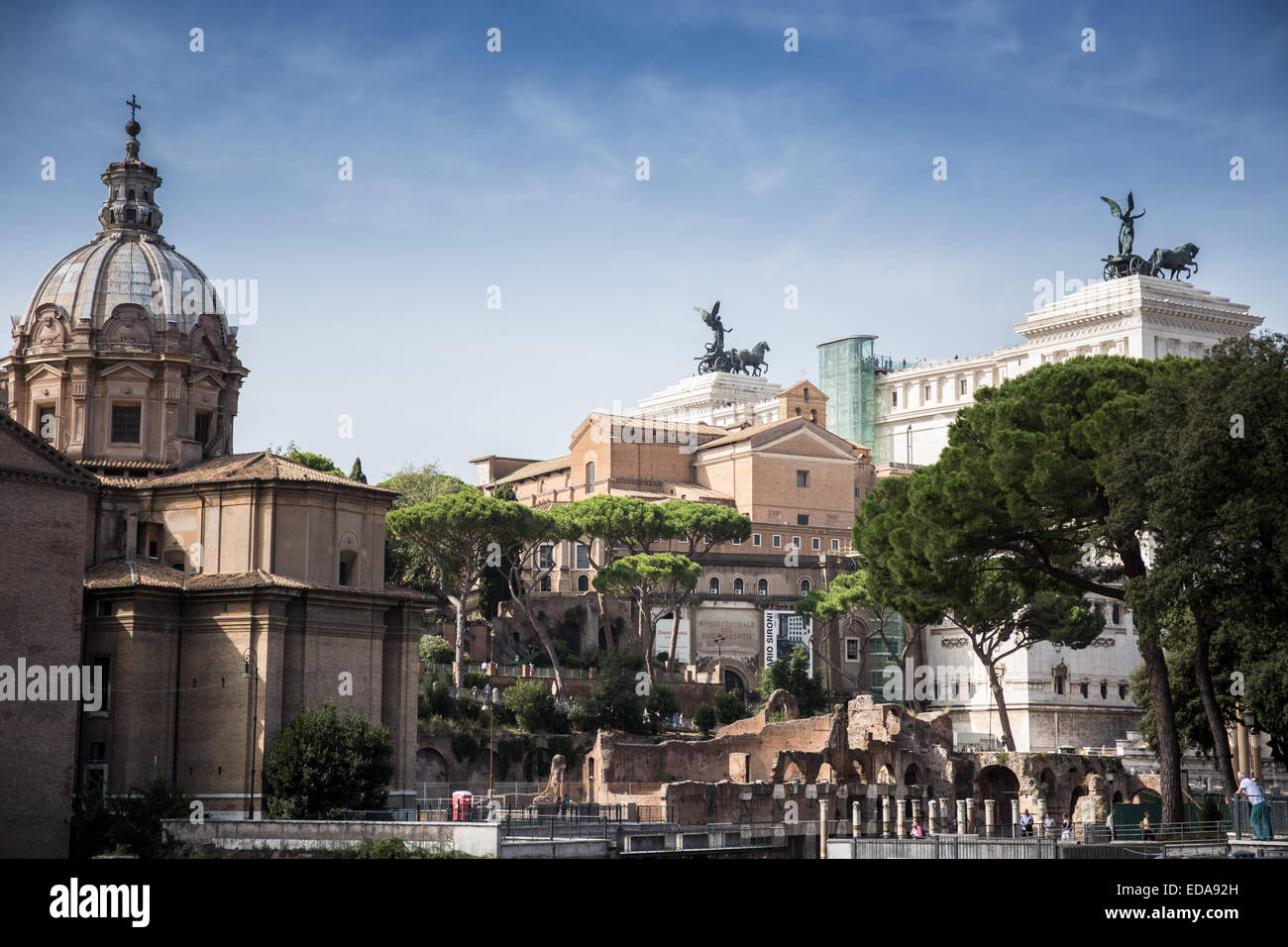 general view of centre Rome, Italy, Europe Stock Photo - Alamy