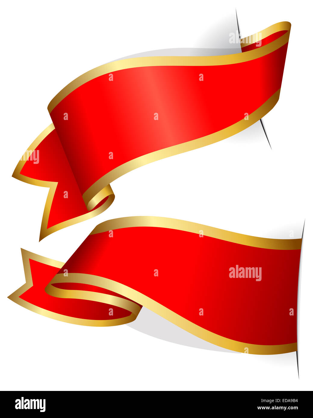 Red ribbon collection Stock Photo - Alamy