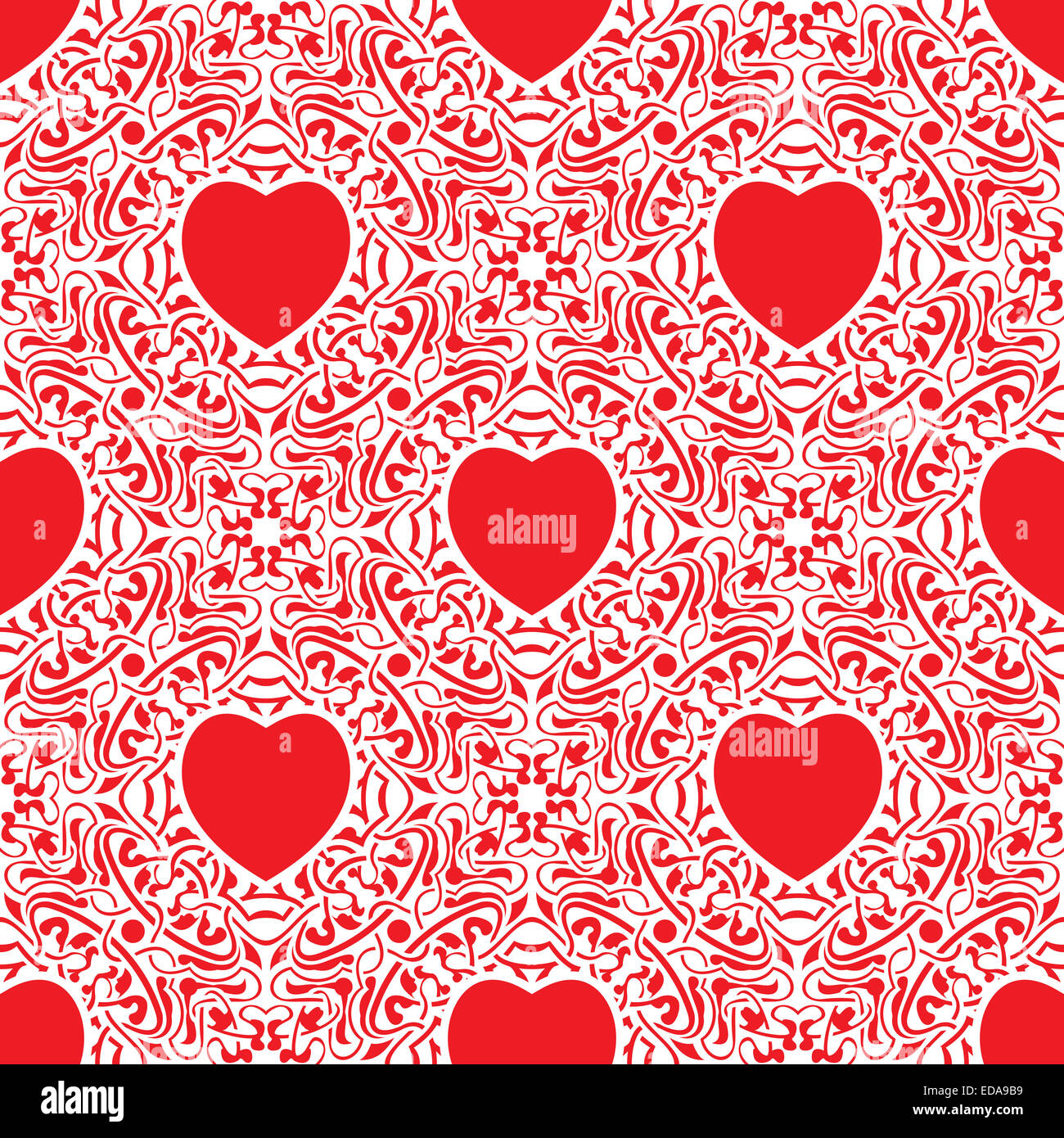 Seamless texture with heart Stock Photo - Alamy
