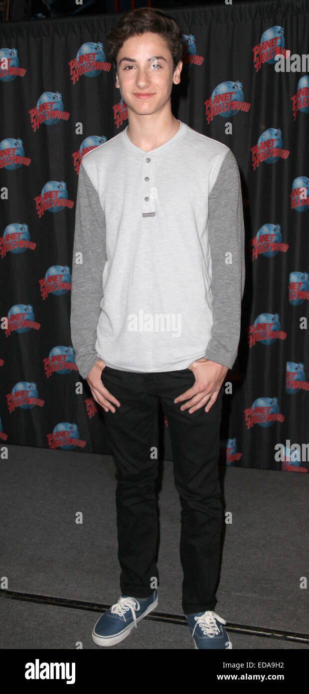 Earth to Echo star,Teo Halm visits Planet Hollywood Times Square ...