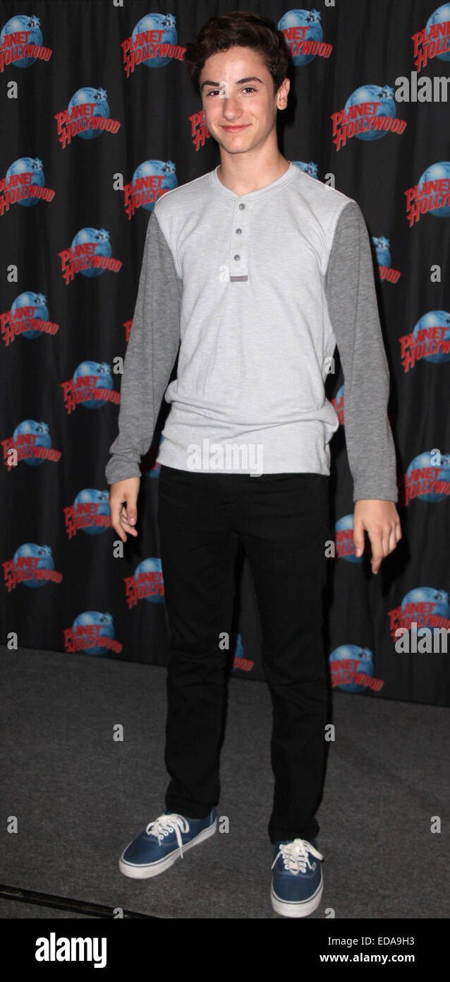 Earth to Echo star,Teo Halm visits Planet Hollywood Times Square ...