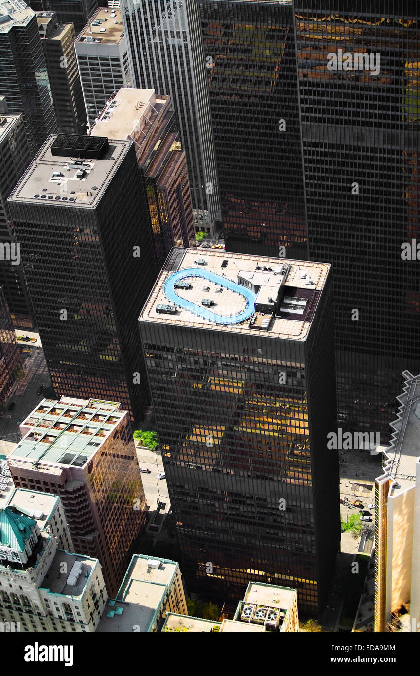 aerial view of Toronto business district Stock Photo - Alamy