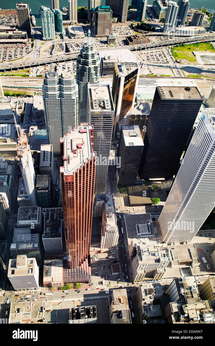 aerial view of Toronto business district Stock Photo - Alamy