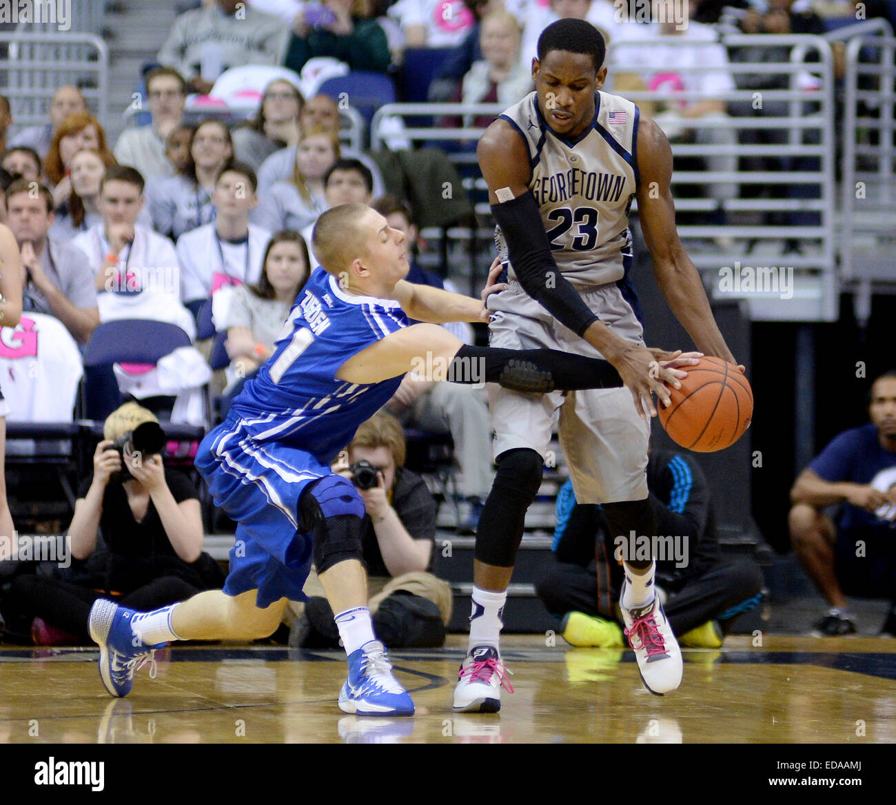Washington, DC, USA. 3rd Jan, 2015. 20150103 - Georgetown forward Aaron ...
