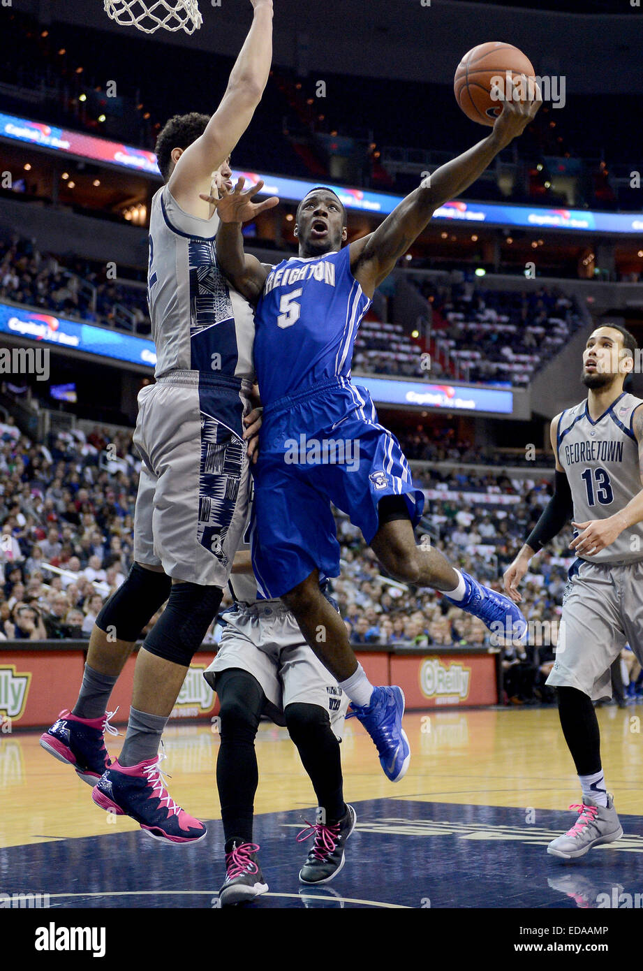 Washington, DC, USA. 3rd Jan, 2015. 20150103 - Creighton guard Devin ...
