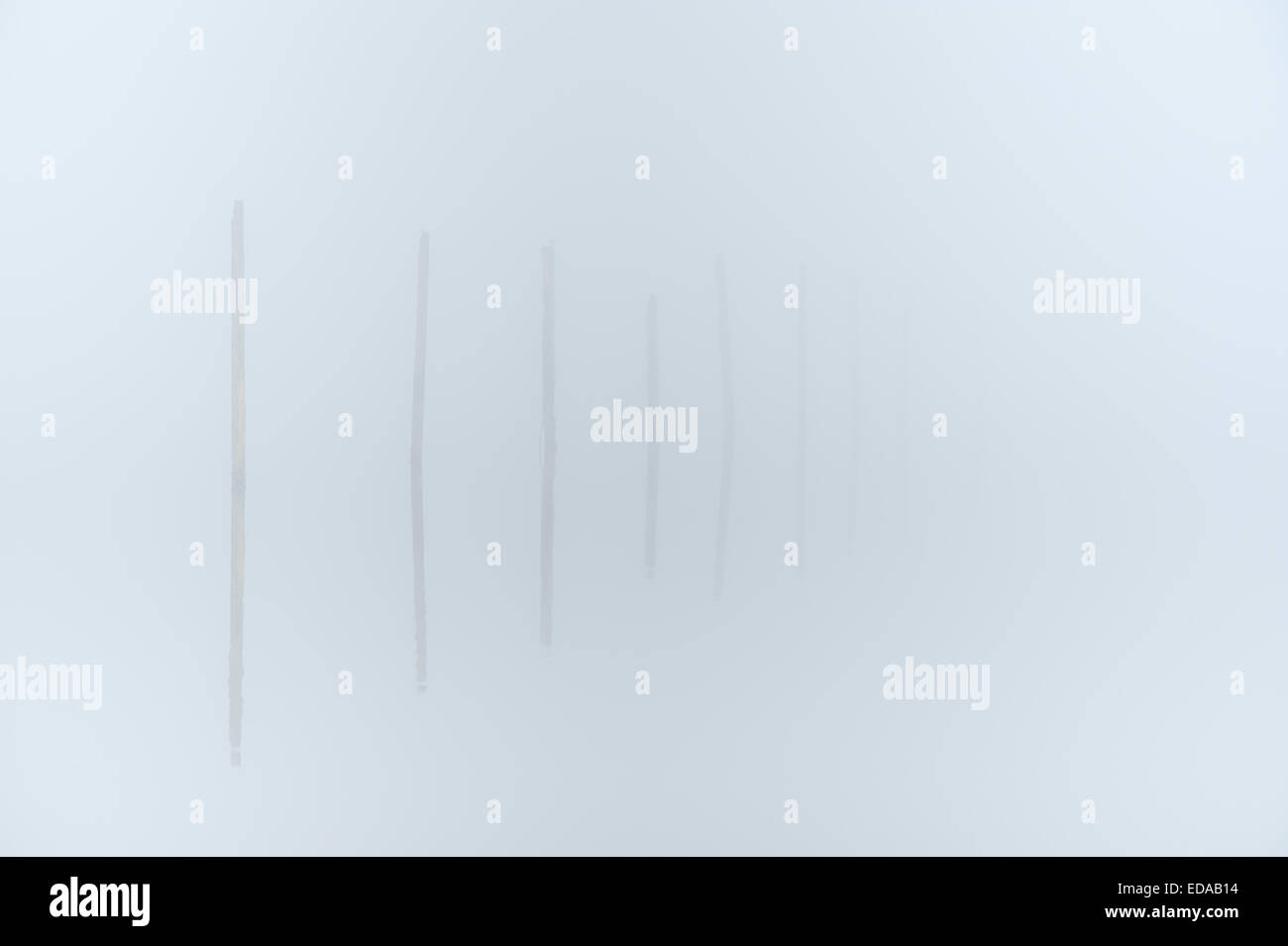 Fog with pilings Stock Photo - Alamy