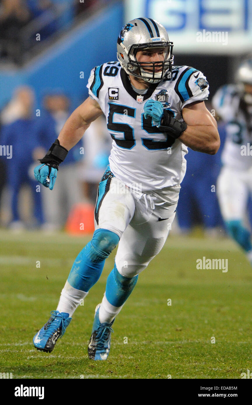 America Stadium, Charlotte, NC, USA. 3rd Jan, 2015. Carolina Panthers middle linebacker Luke ...