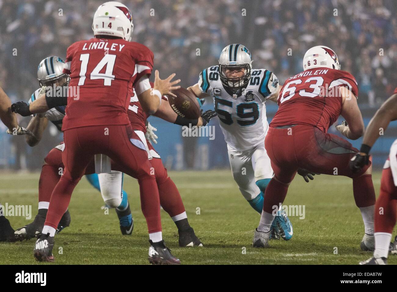 Charlotte, North Carolina, USA. 3rd Jan, 2015. Carolina Panthers middle ...
