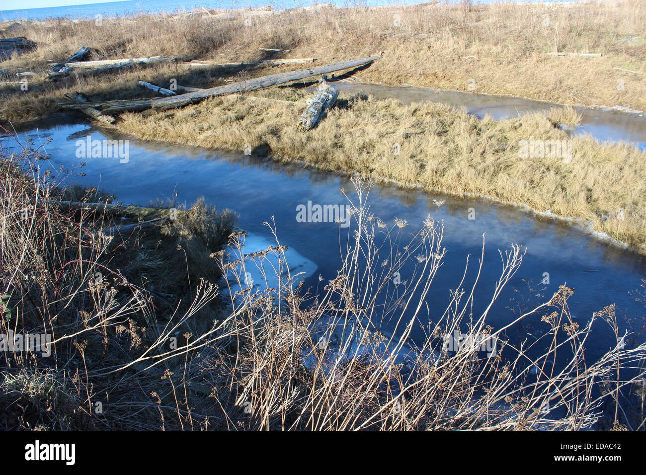 Frozen Landscape in the Sun Stock Photo - Alamy