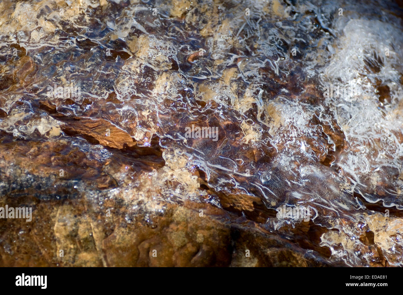 Close up of freezing water Stock Photo - Alamy