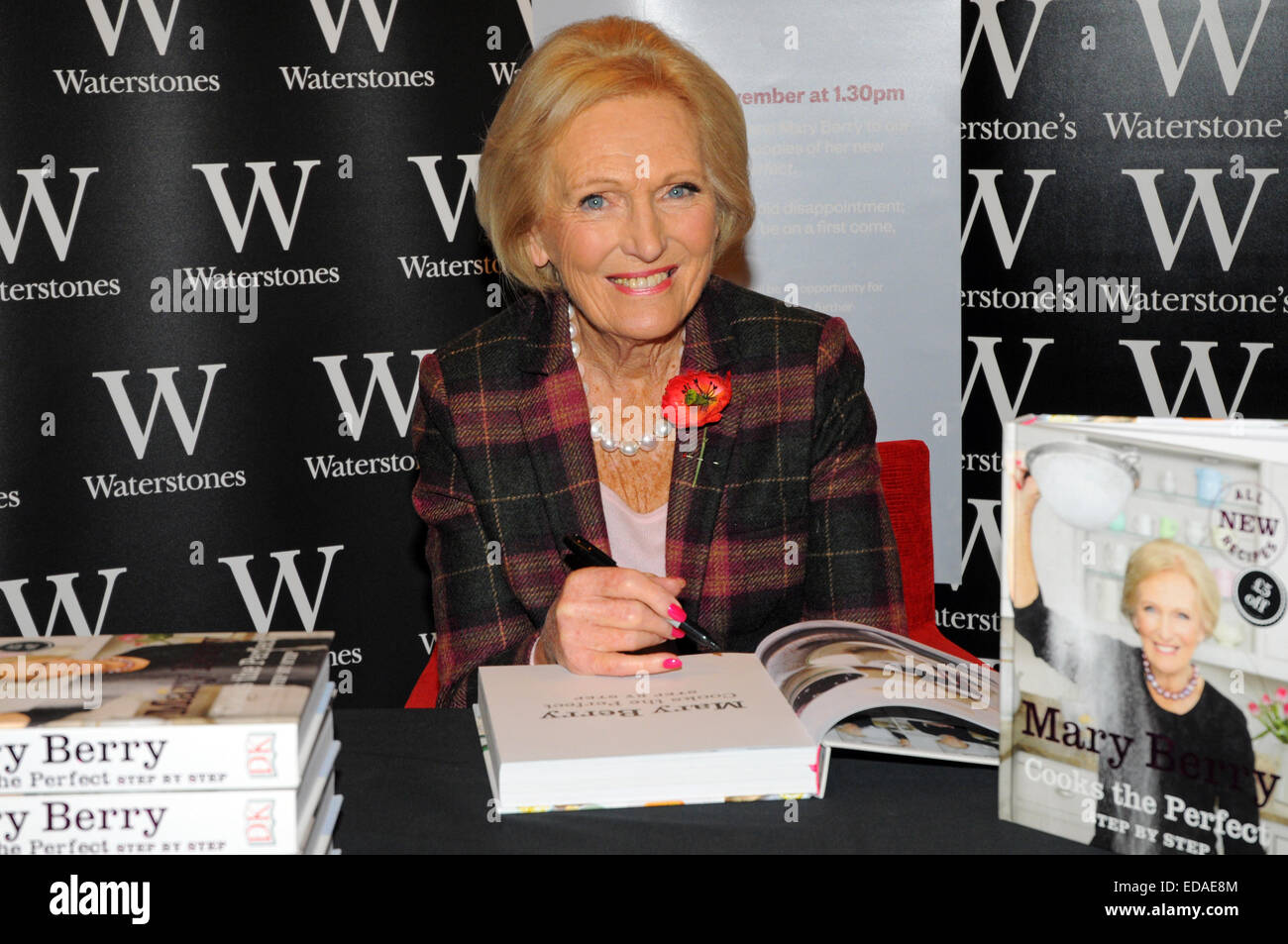 London, UK, 01 November 2014, Mary Berry signs her book Mary Berry ...