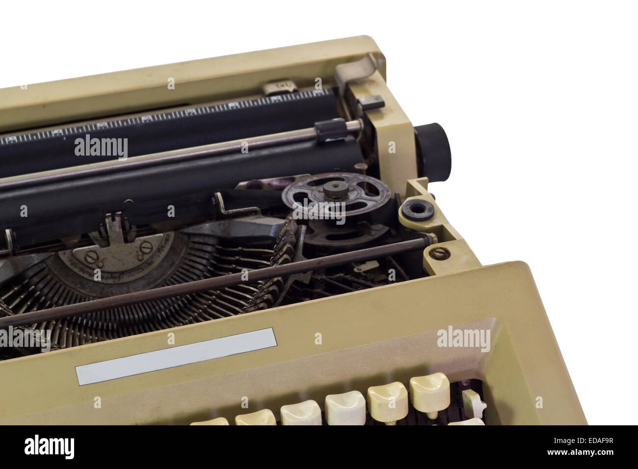 Old Typewriter, isolated on white background Stock Photo - Alamy