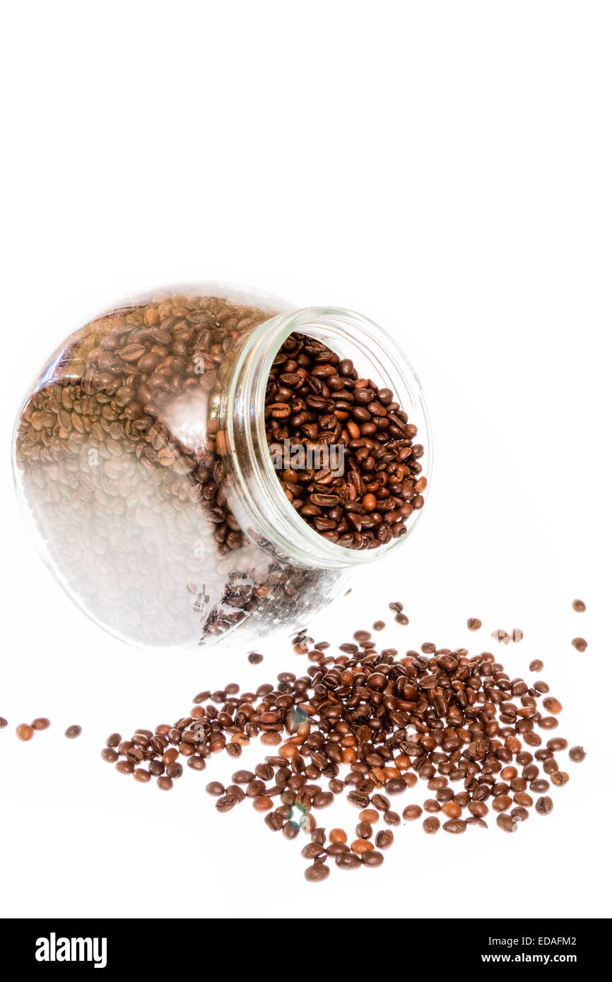 glass Container for coffee with screw a Stock Photo - Alamy