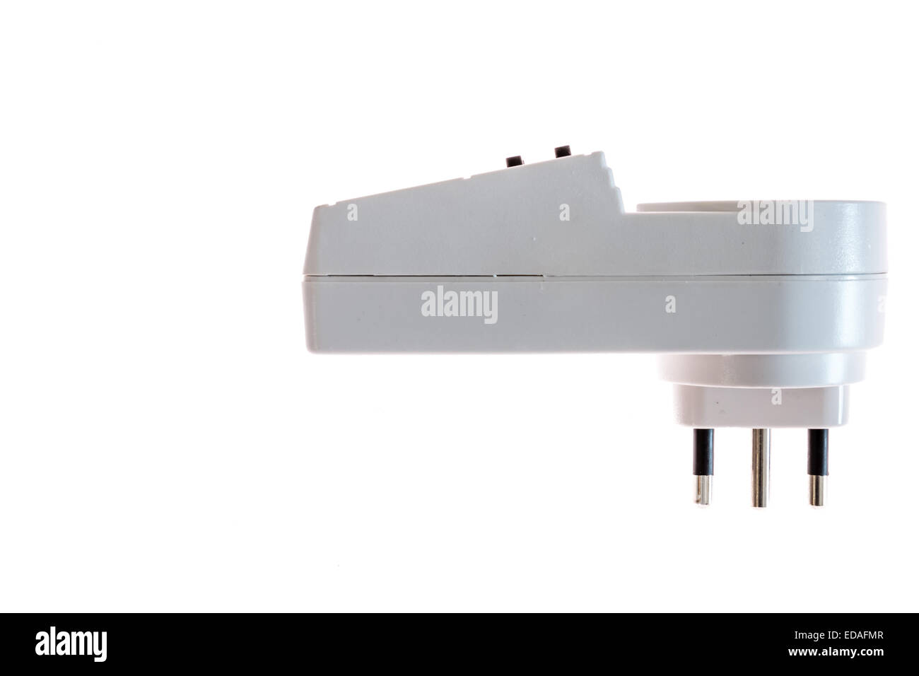 Electrical socket timer with schuko socket and italian Stock Photo - Alamy