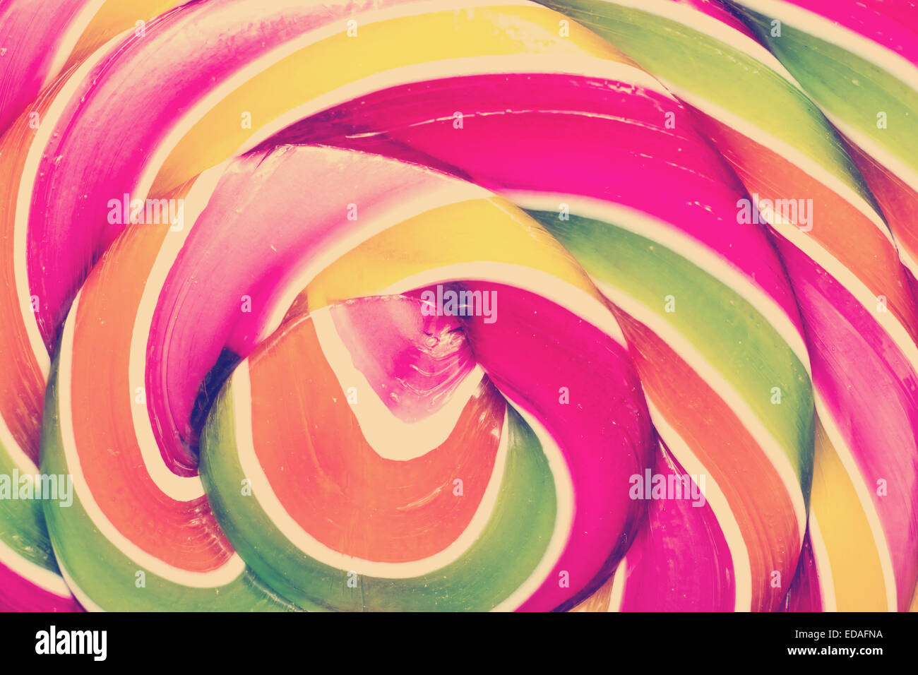 Retro Photo Of Lollipop Abstract Closeup Stock Photo - Alamy