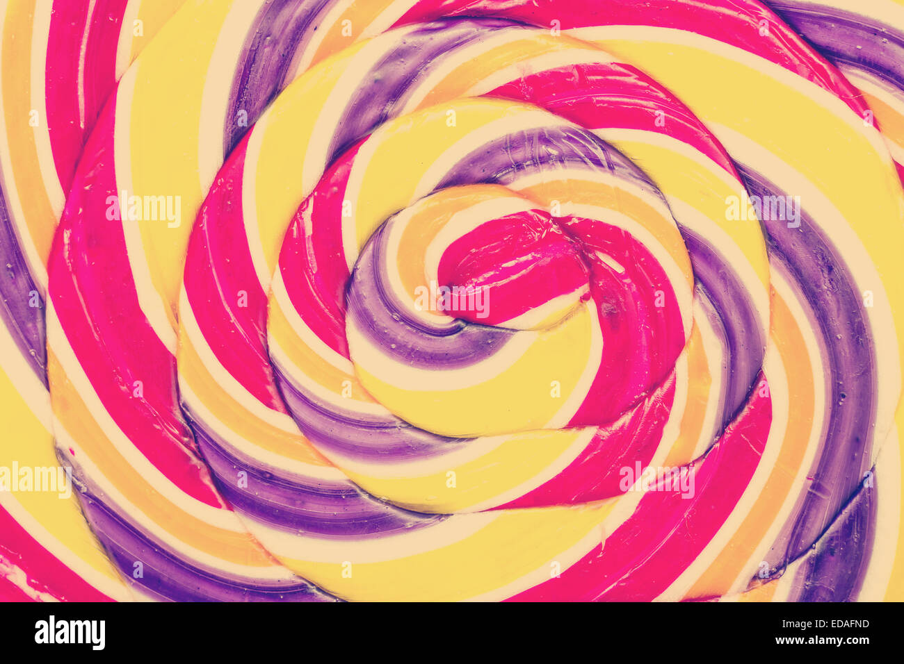 Retro Photo Of Lollipop Abstract Closeup Stock Photo - Alamy