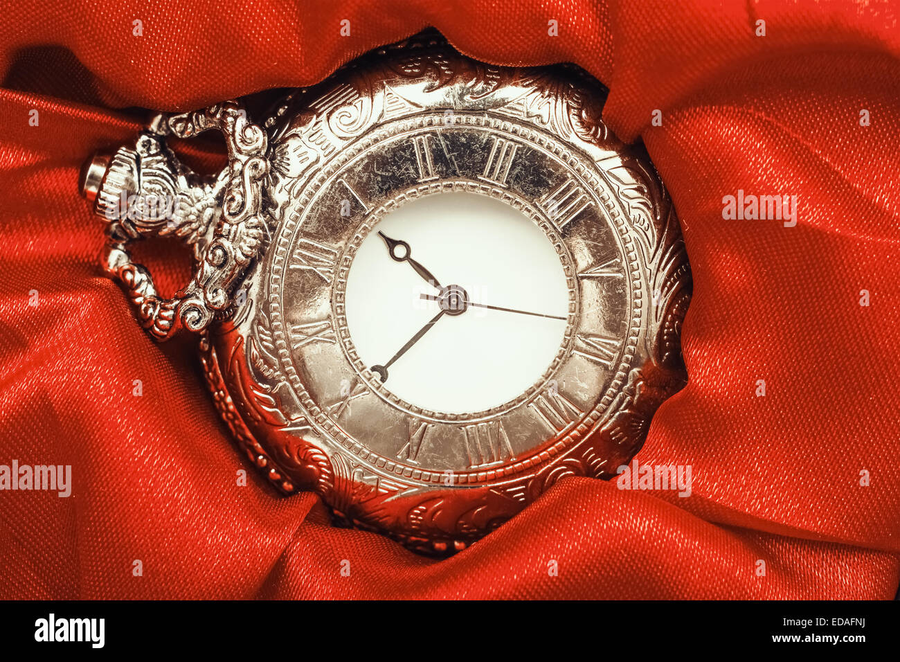Retro Photo Of Vintage Pocket Watch Closeup Stock Photo - Alamy