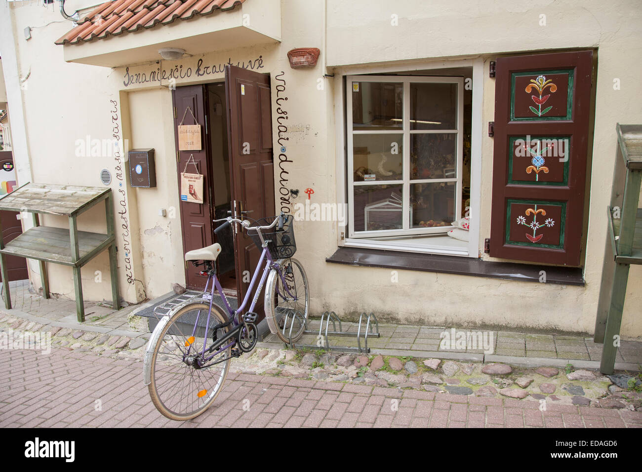 Gift and Craft Shop, Vilnius; Lithuania Stock Photo - Alamy