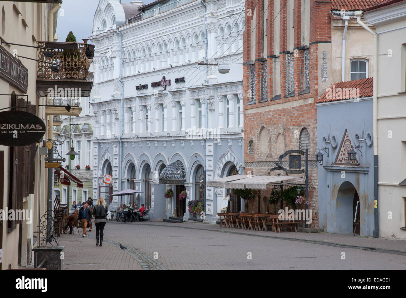 Traku, Street, Vilnius, Lithuania Stock Photo - Alamy
