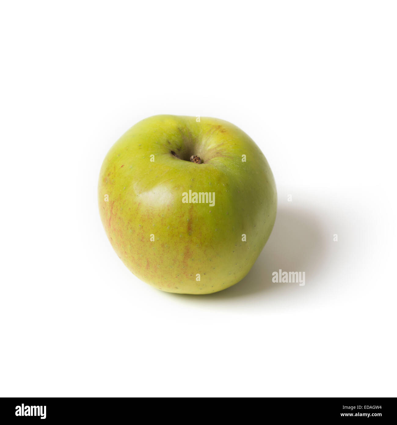Bramley apple on white background Stock Photo - Alamy