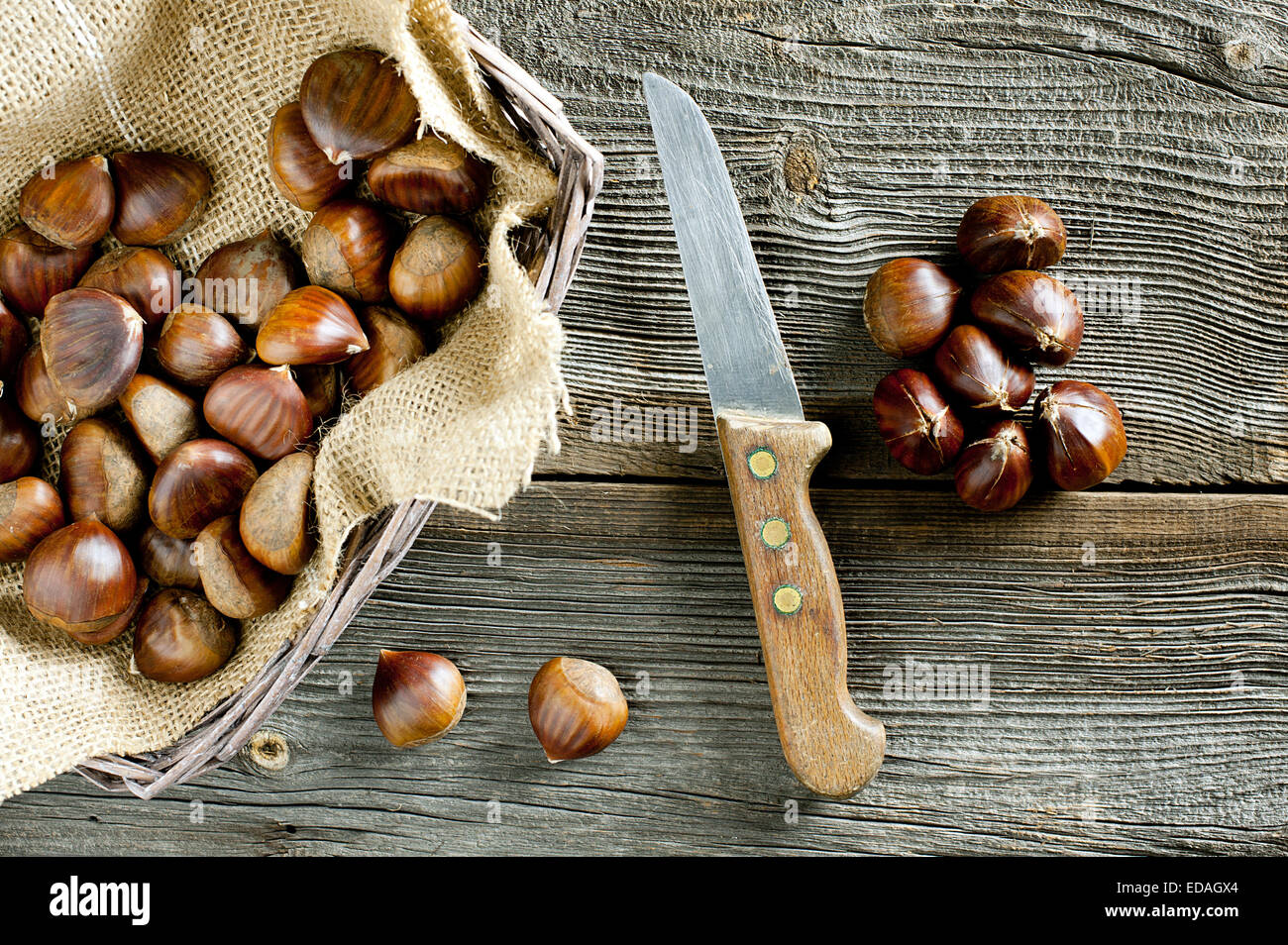 Cooking chestnuts france hi-res stock photography and images - Alamy