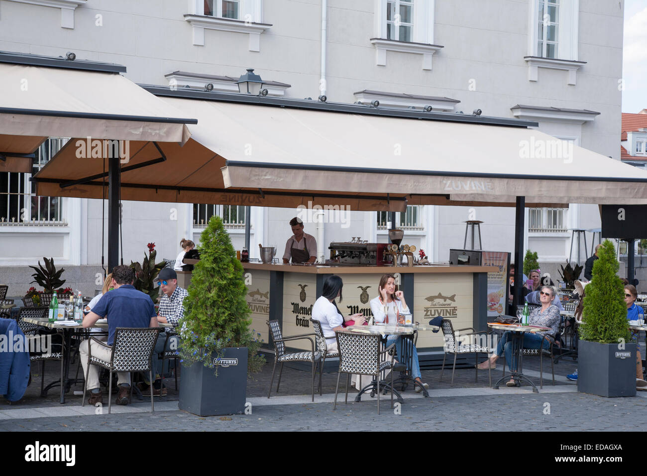 Zuvine Fish Restaurant, Vilnius, Lithuania Stock Photo - Alamy