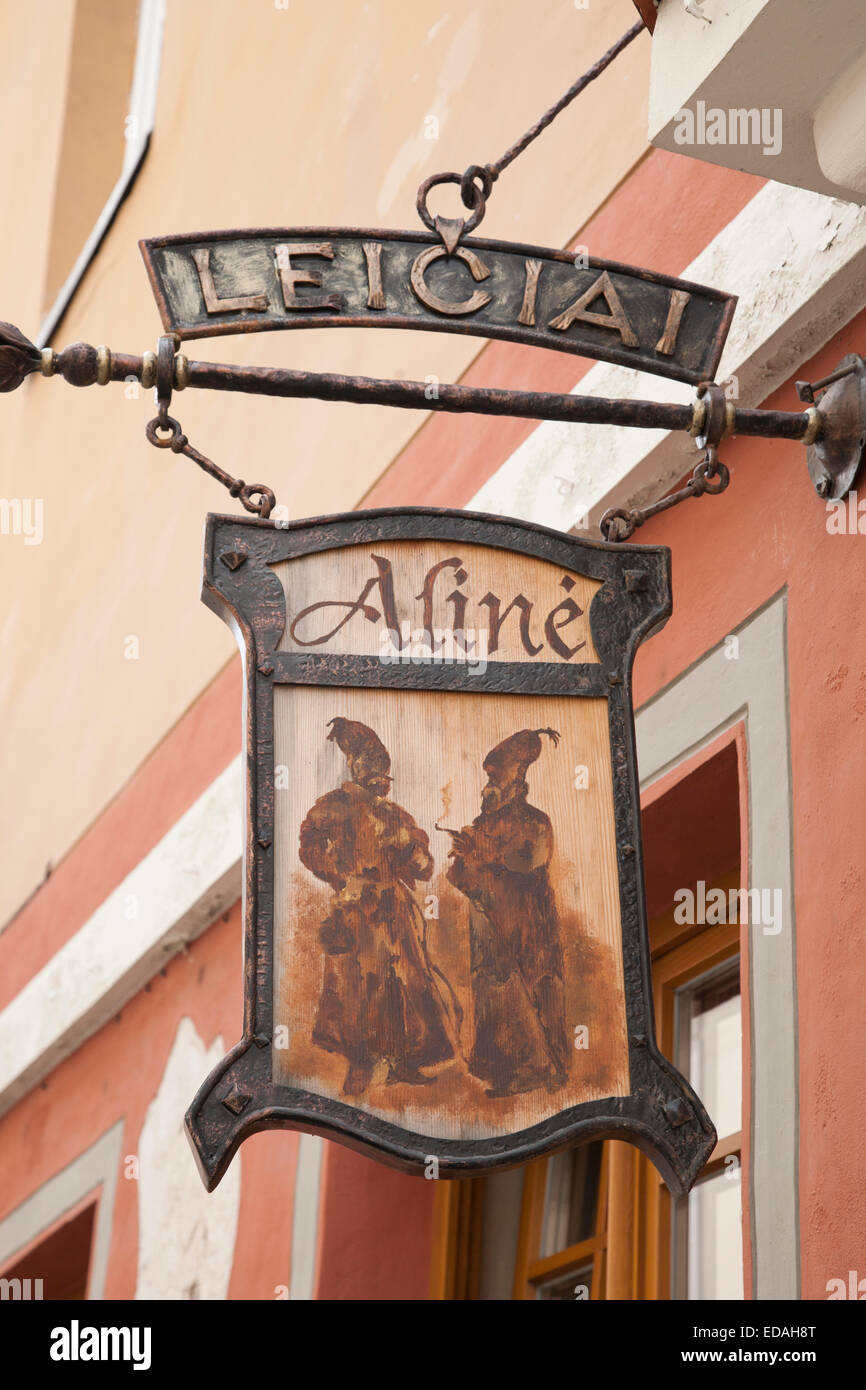 Old Traditional Shop Sign, Vilnius, Lithuania Stock Photo - Alamy