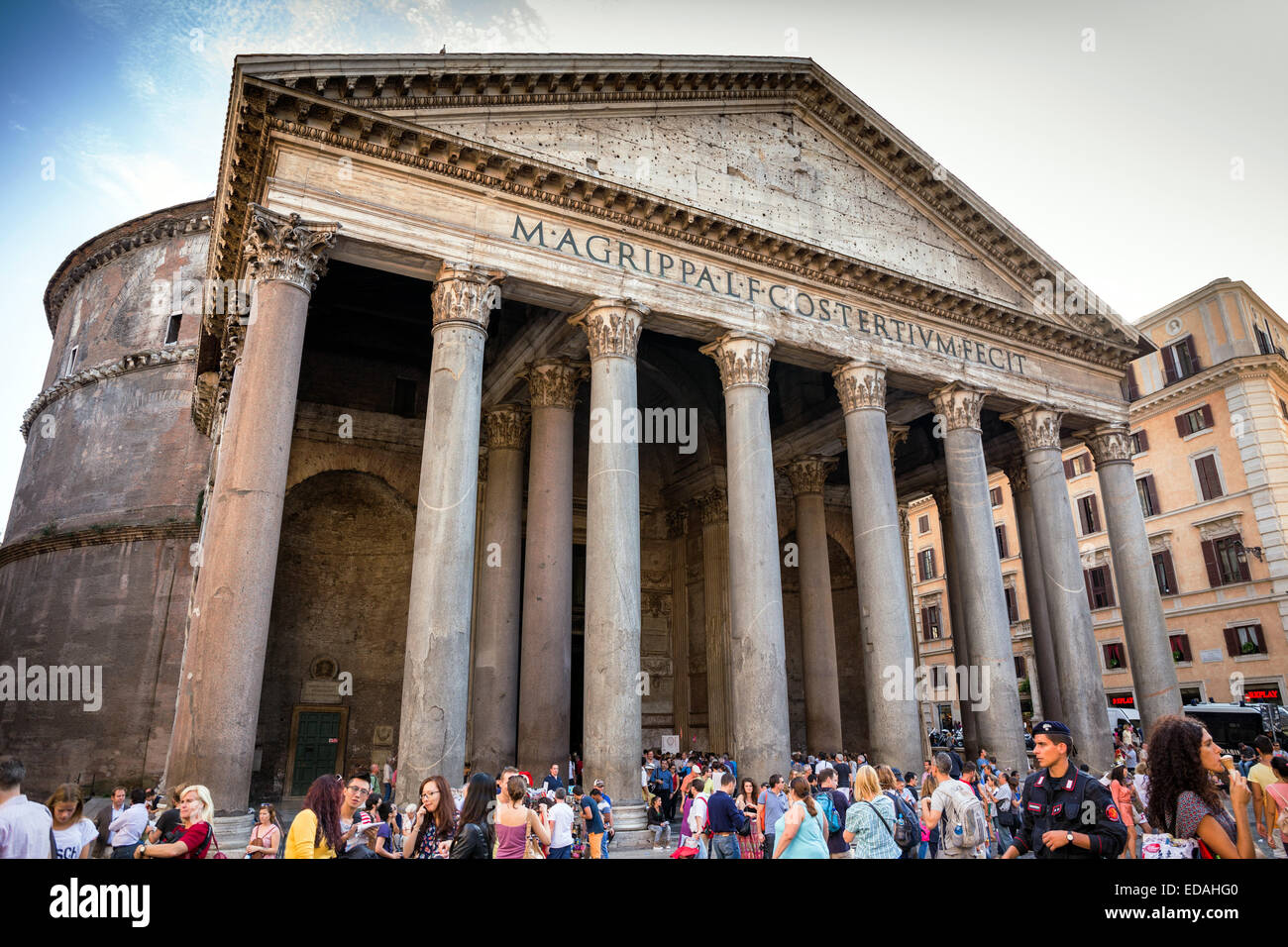 Tourists outside Pantheon Rome Italy, Europe Stock Photo - Alamy