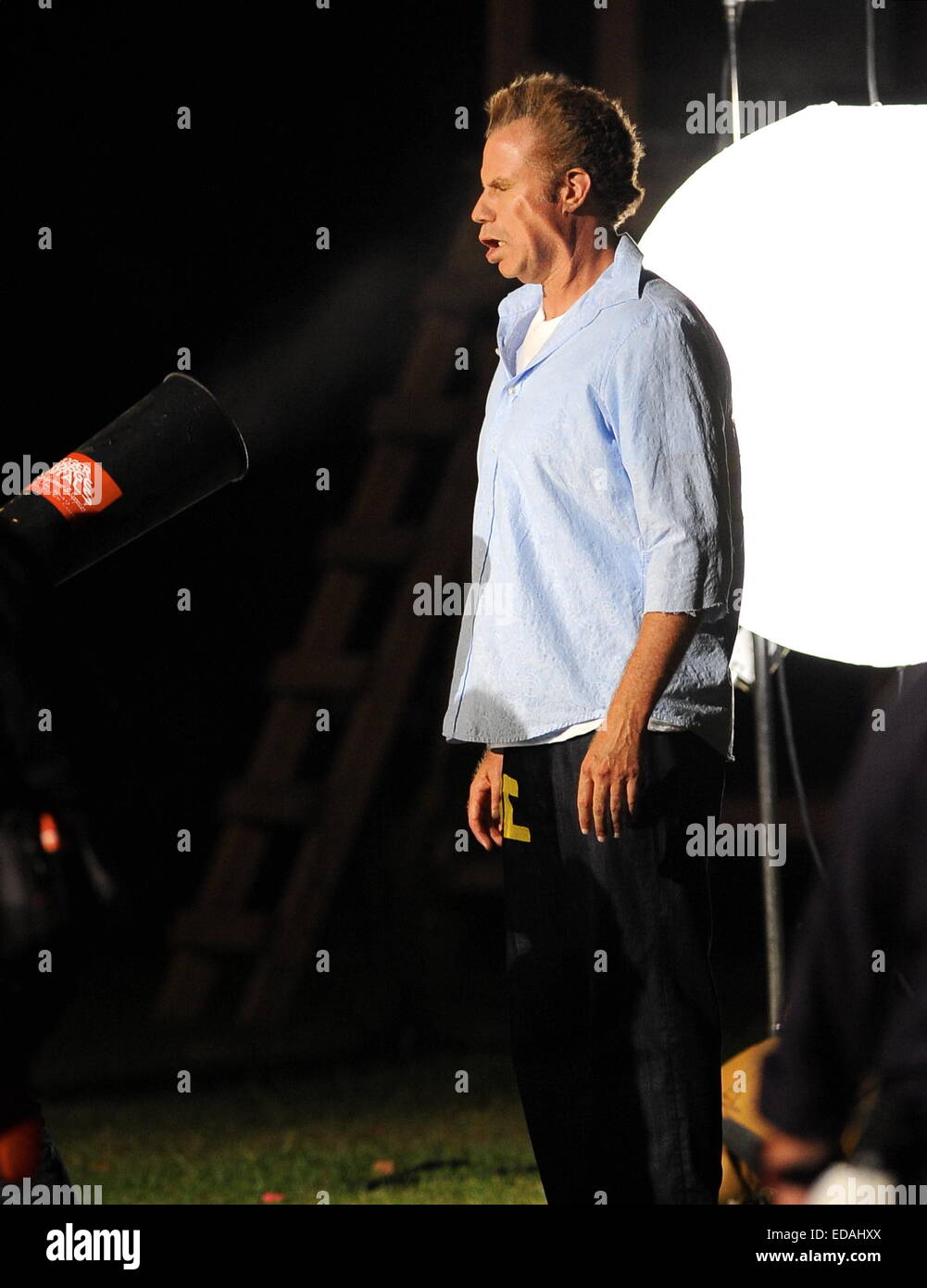 Funnyman Will Ferrell filming late scenes for his new comedy movie 'Get ...