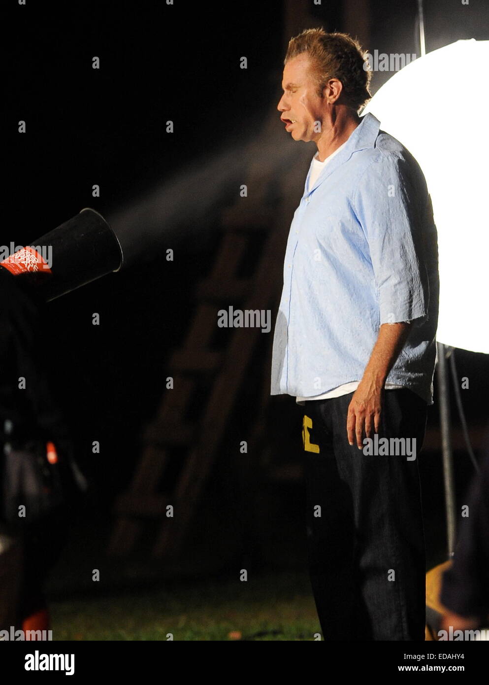 Funnyman Will Ferrell filming late scenes for his new comedy movie 'Get ...