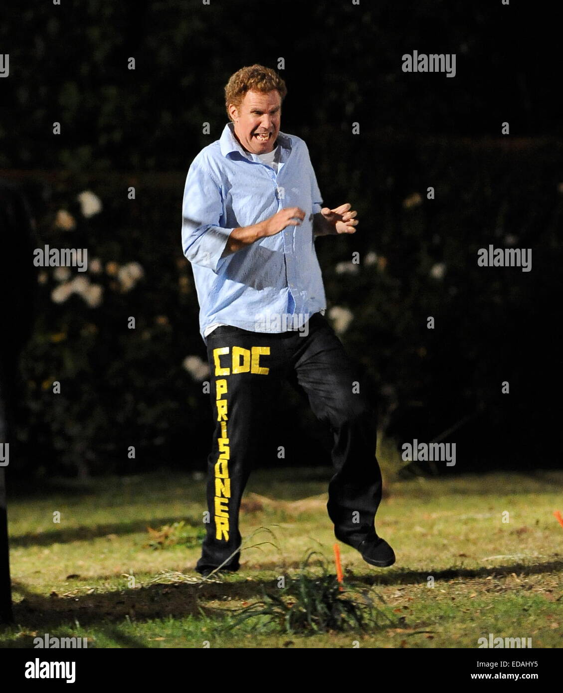 Funnyman Will Ferrell filming late scenes for his new comedy movie 'Get ...