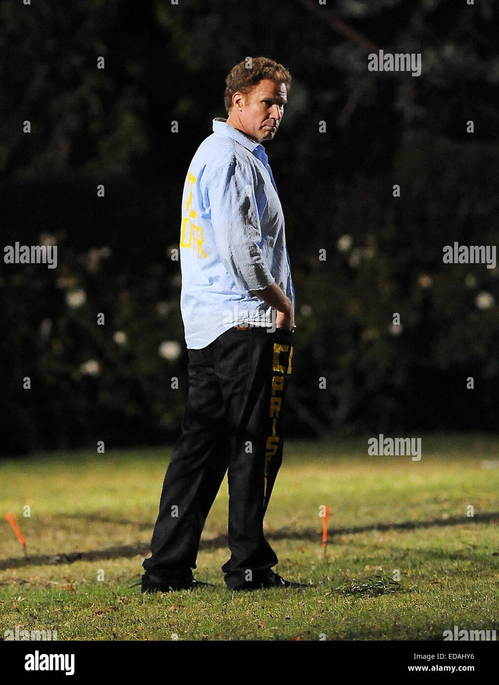 Funnyman Will Ferrell filming late scenes for his new comedy movie 'Get ...