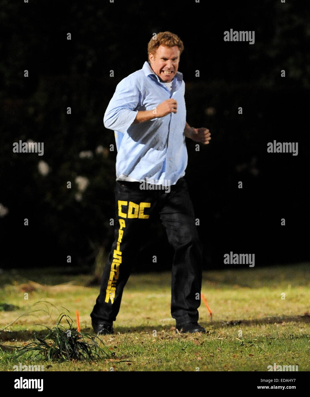 Funnyman Will Ferrell filming late scenes for his new comedy movie 'Get ...