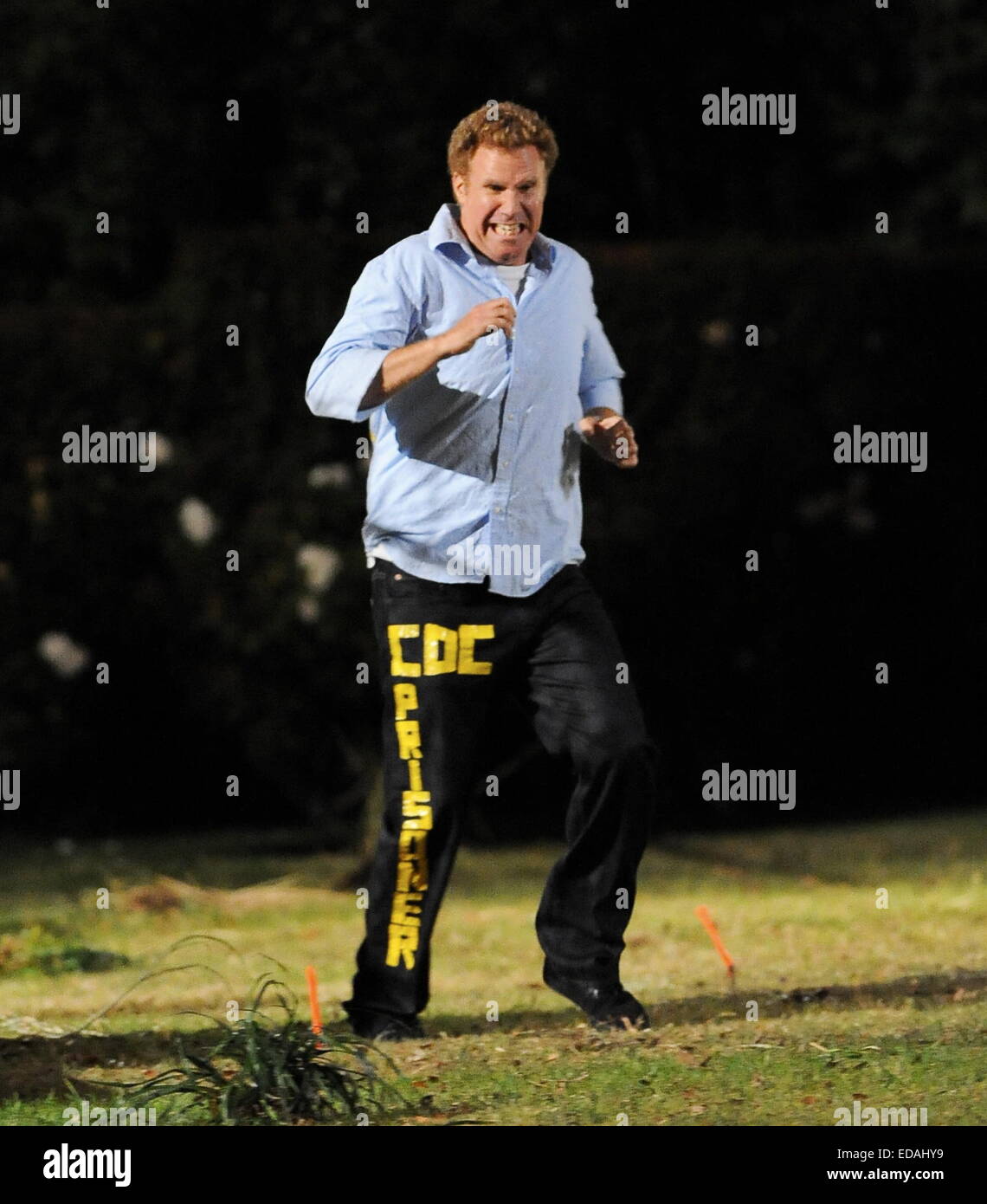 Funnyman Will Ferrell filming late scenes for his new comedy movie 'Get ...