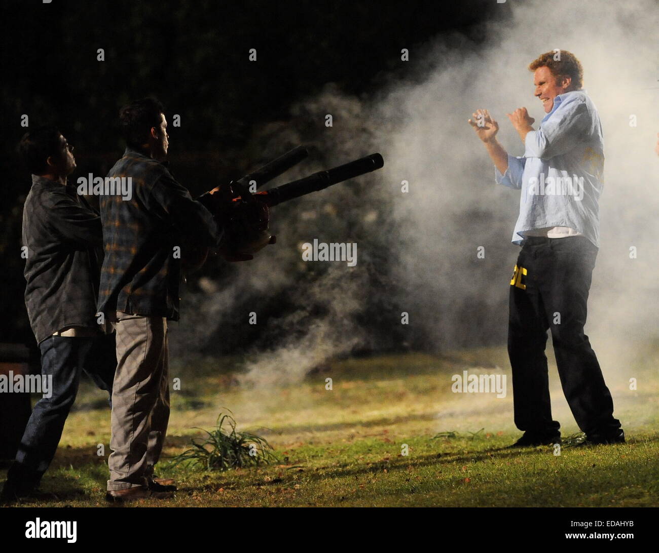 Funnyman Will Ferrell filming late scenes for his new comedy movie 'Get ...