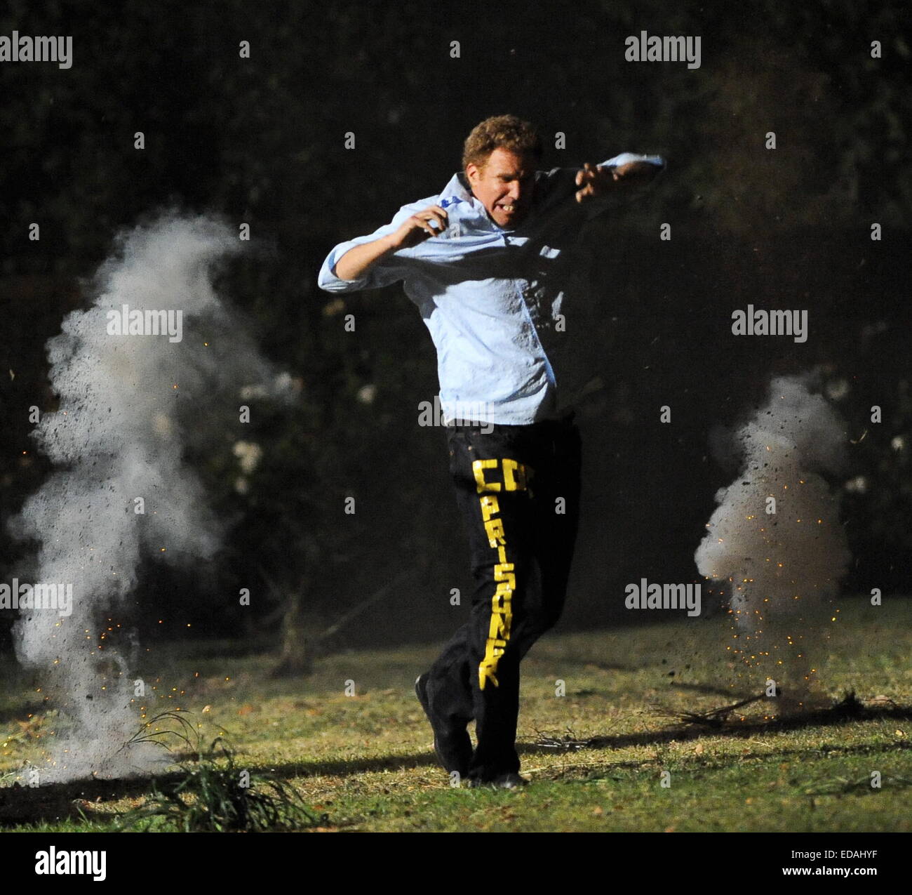 Funnyman Will Ferrell filming late scenes for his new comedy movie 'Get ...