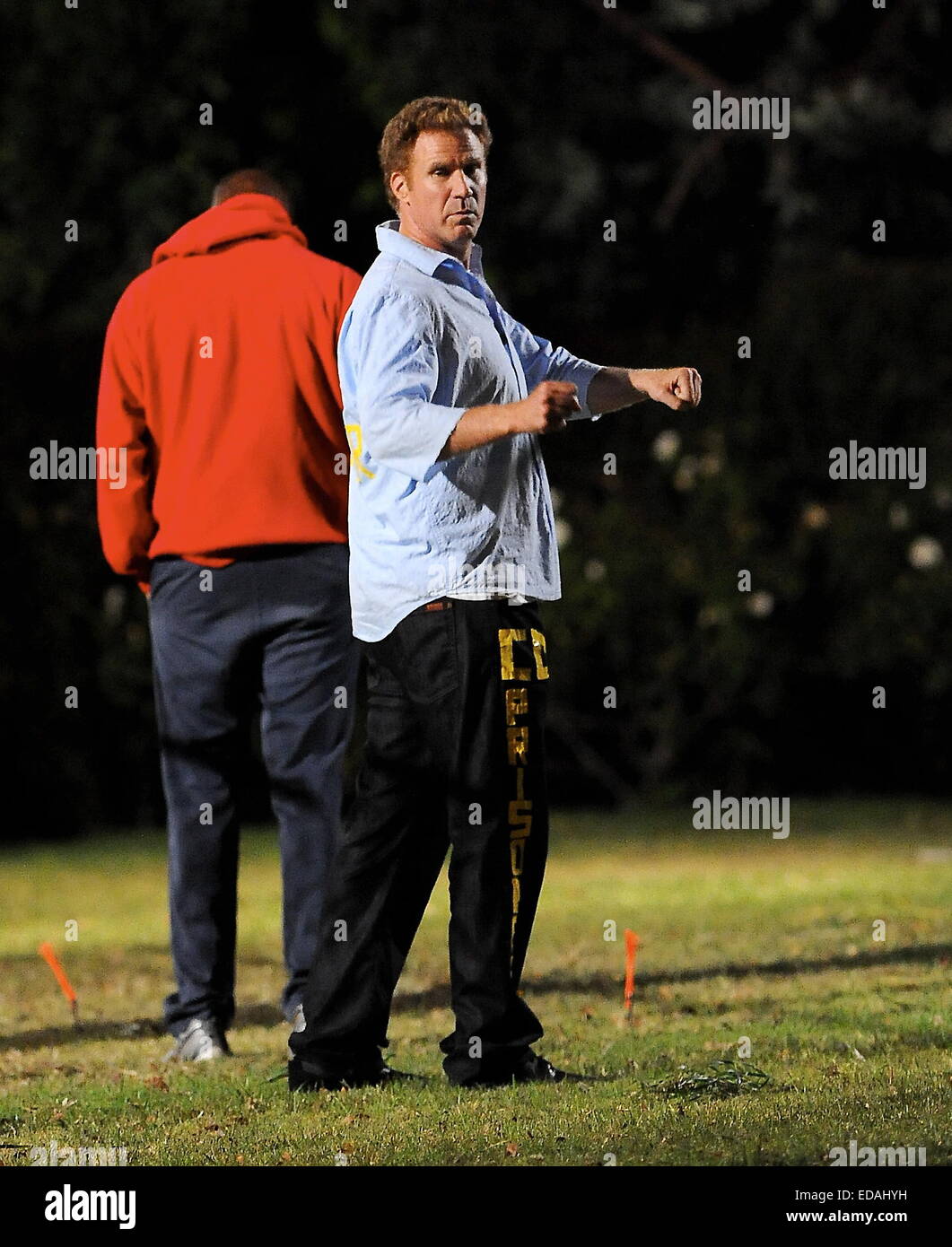 Funnyman Will Ferrell filming late scenes for his new comedy movie 'Get ...