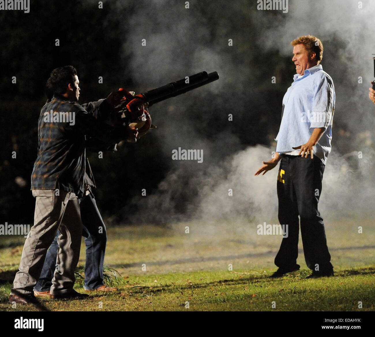 Funnyman Will Ferrell filming late scenes for his new comedy movie 'Get ...