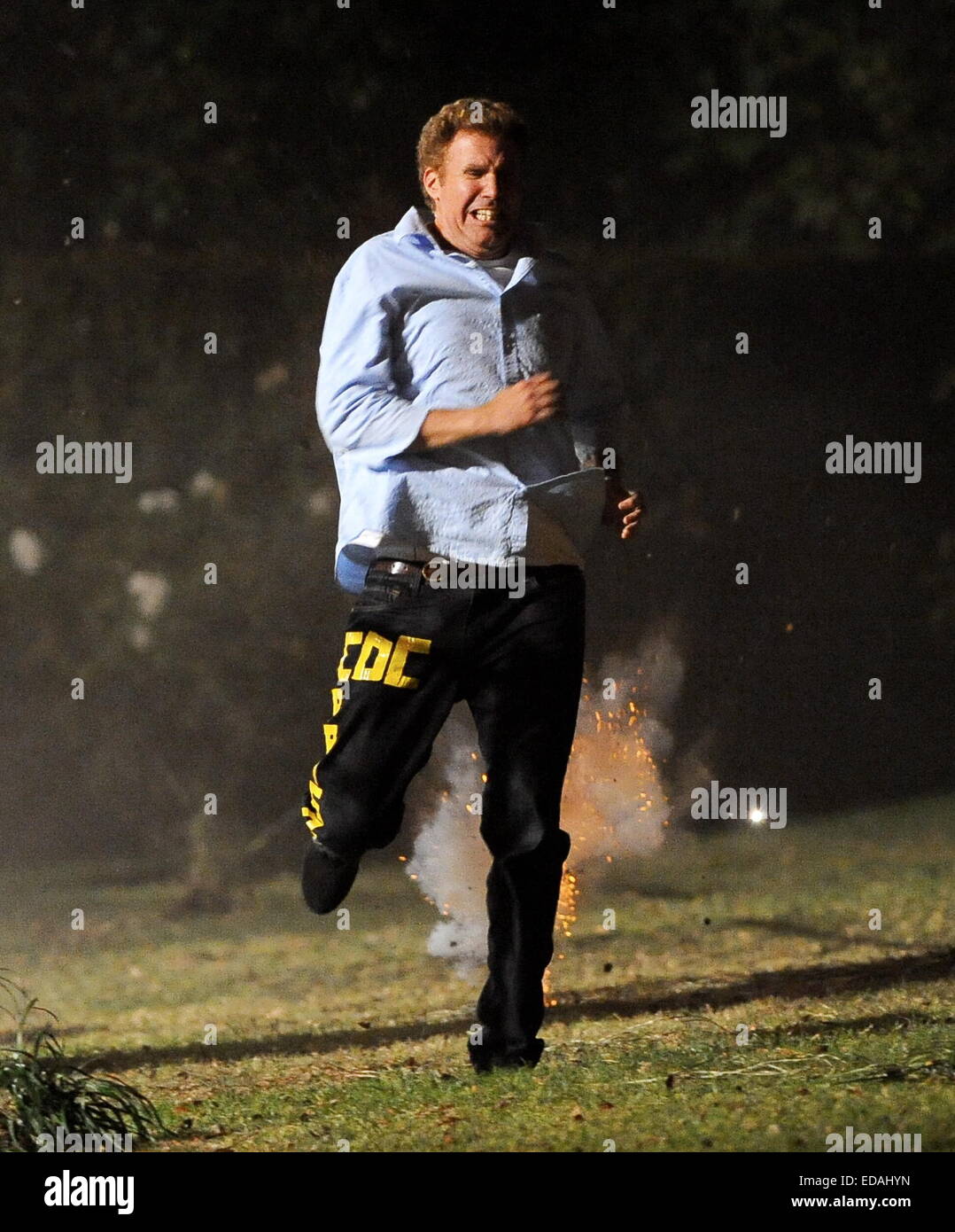 Funnyman Will Ferrell filming late scenes for his new comedy movie 'Get ...