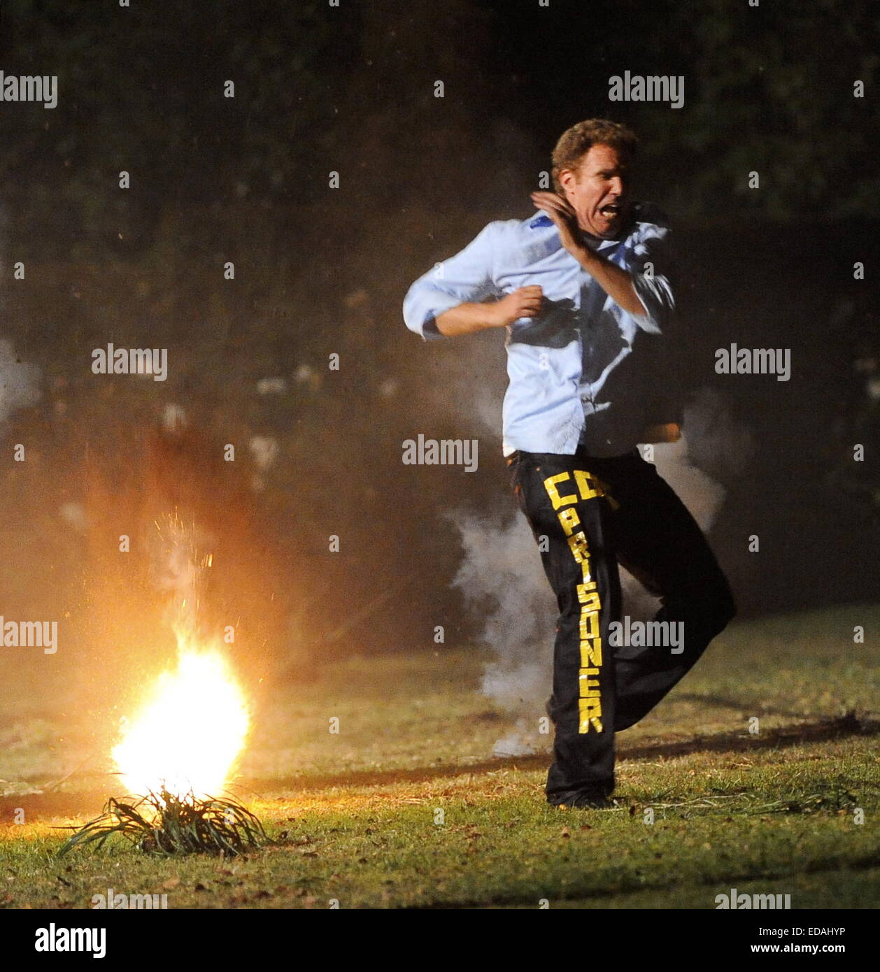 Funnyman Will Ferrell filming late scenes for his new comedy movie 'Get ...