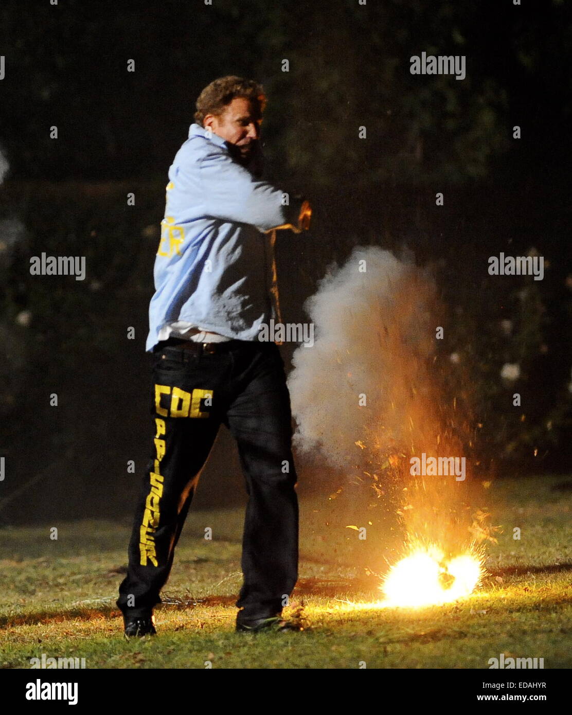 Funnyman Will Ferrell filming late scenes for his new comedy movie 'Get ...