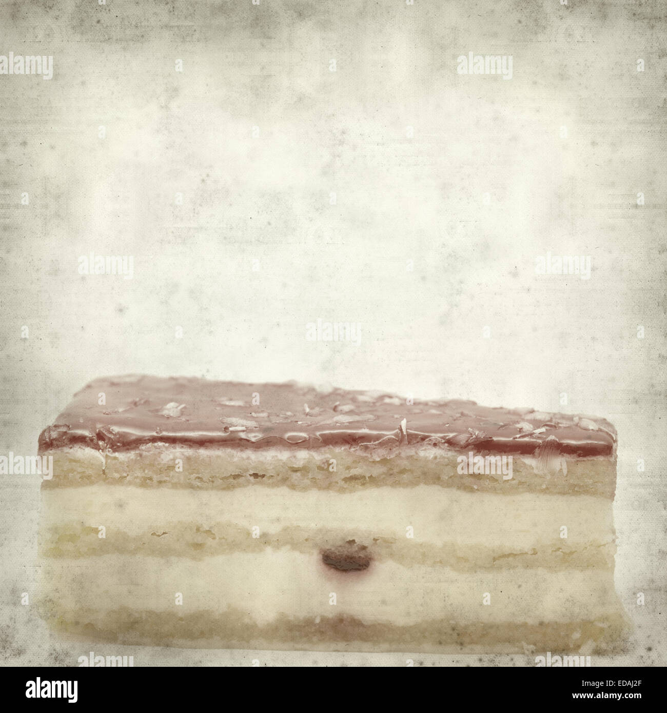 textured old paper background with strawberry cake Stock Photo - Alamy