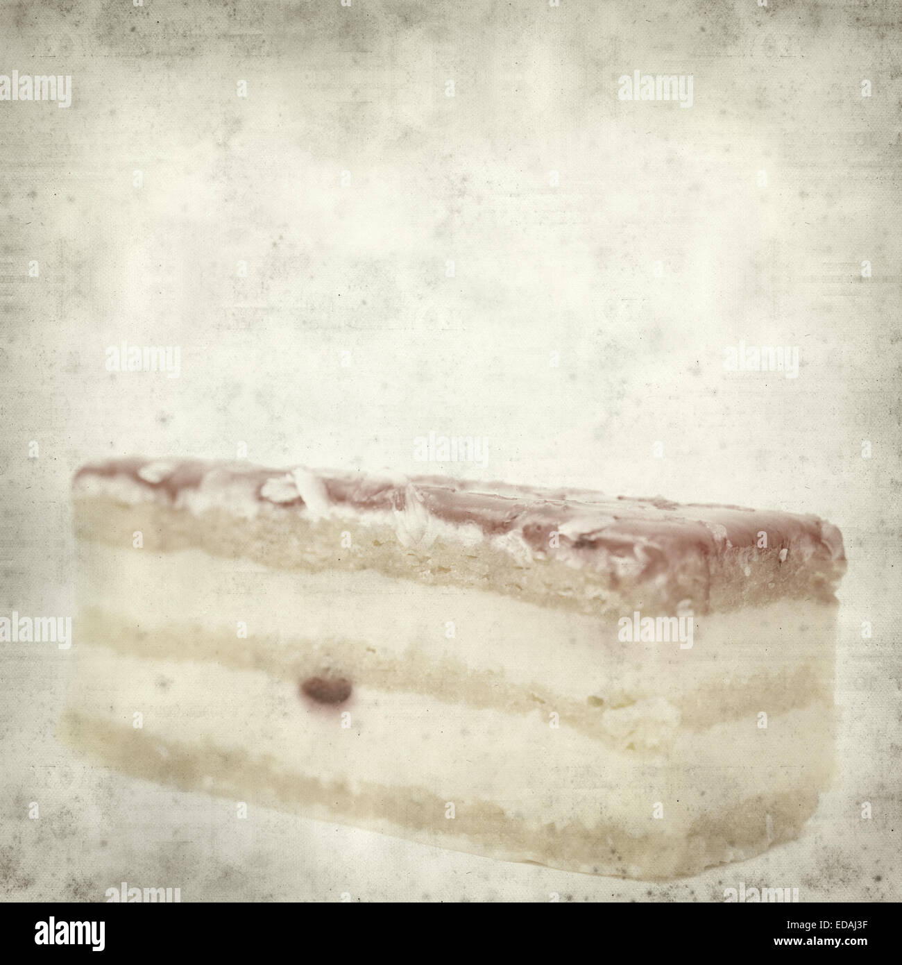 textured old paper background with strawberry cake Stock Photo - Alamy
