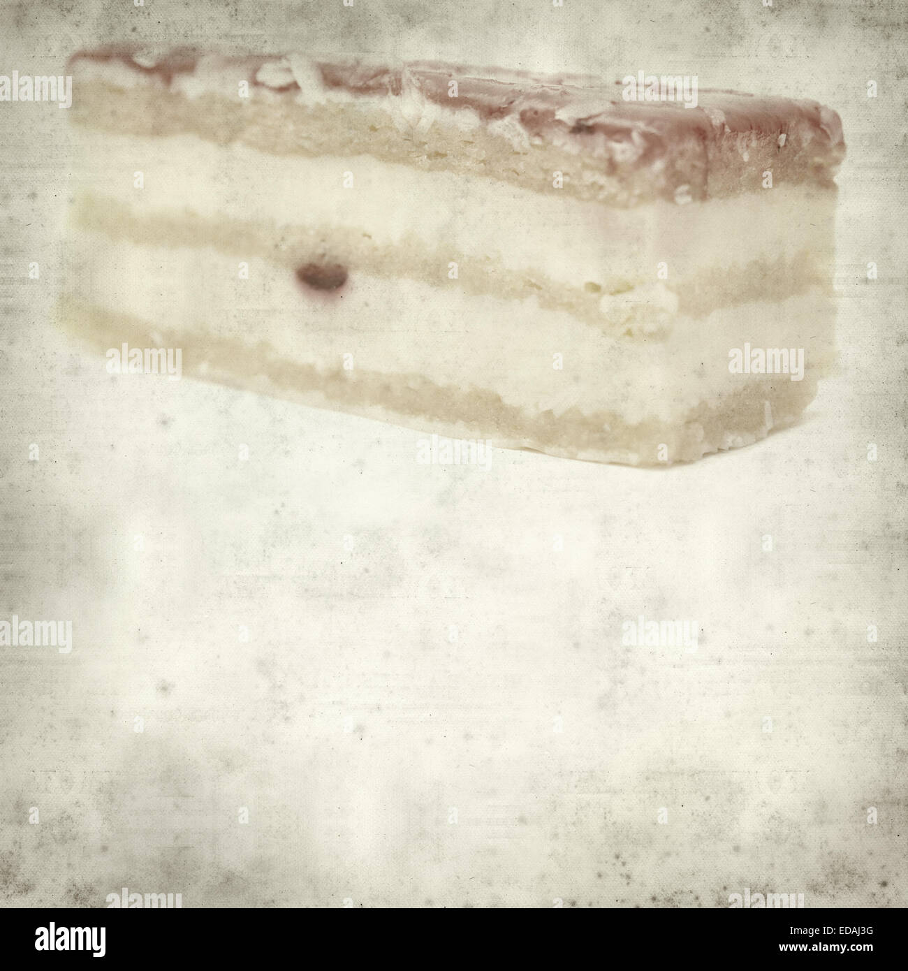 textured old paper background with strawberry cake Stock Photo - Alamy