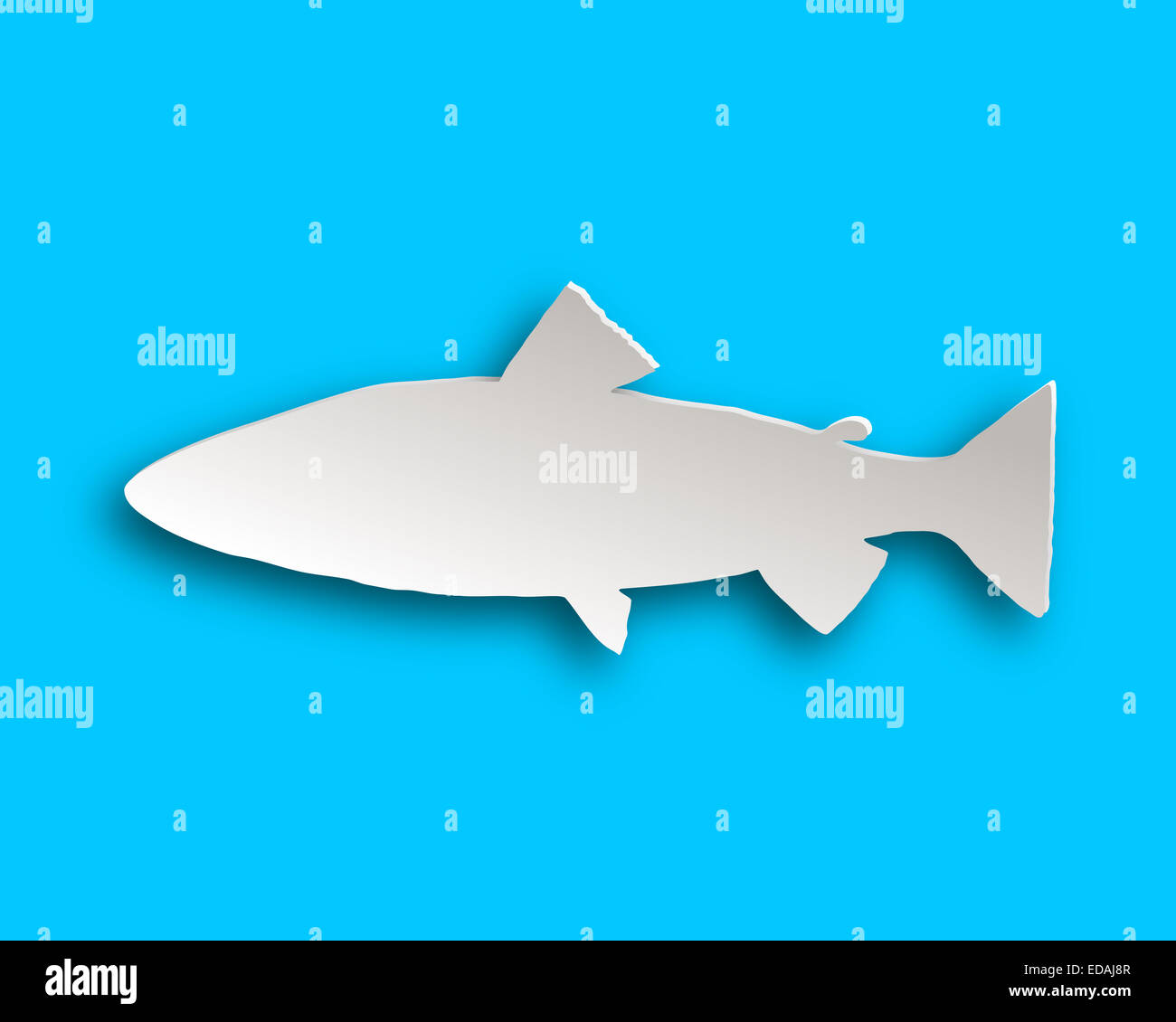 Trout paper style Stock Photo - Alamy