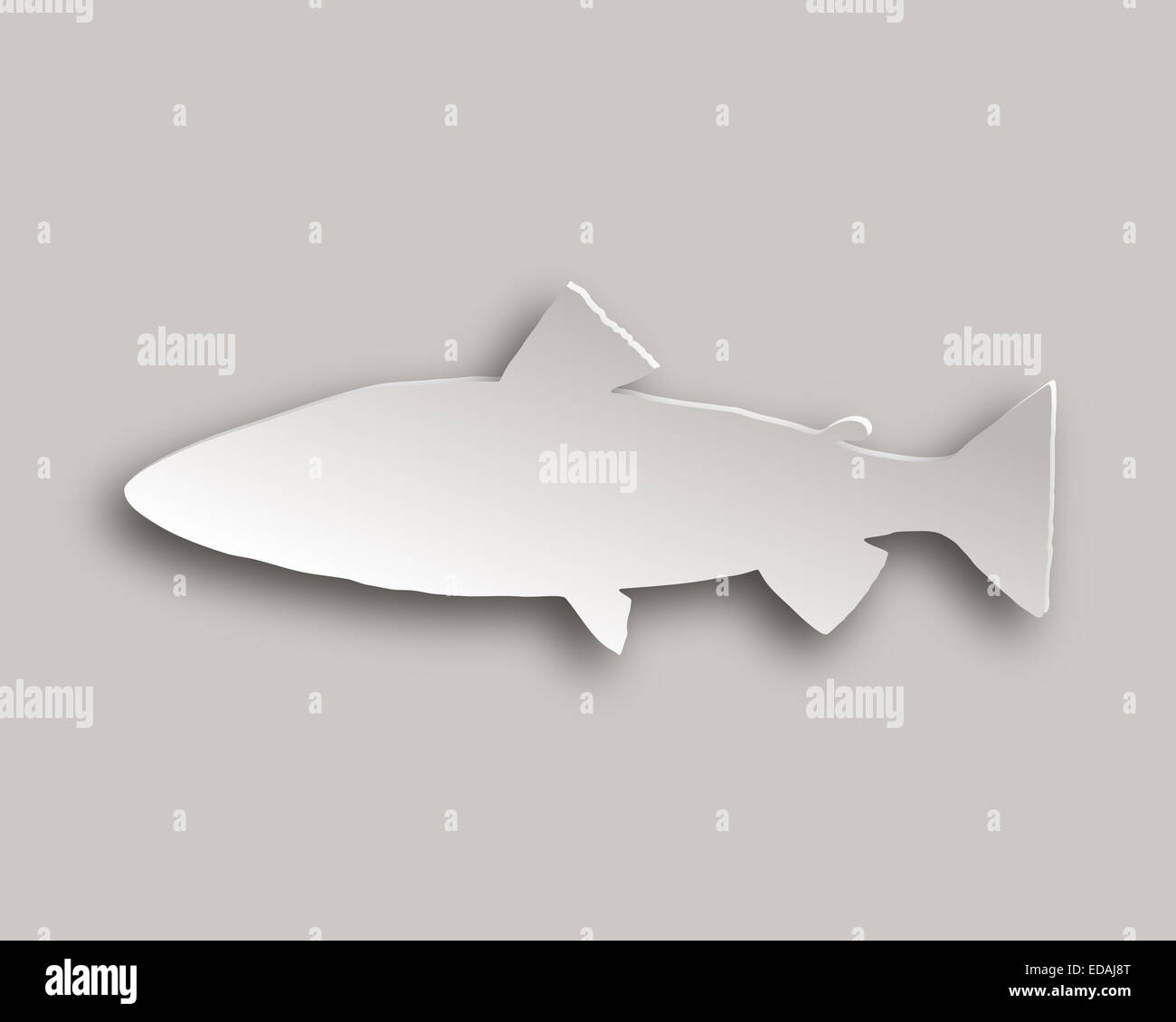 Trout paper style Stock Photo - Alamy