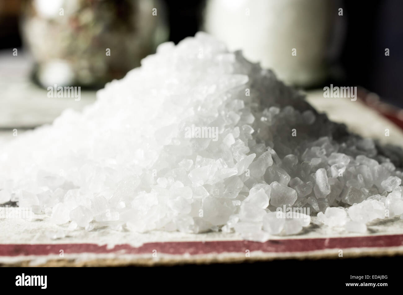 Sea salt crystals large food closeup Stock Photo - Alamy
