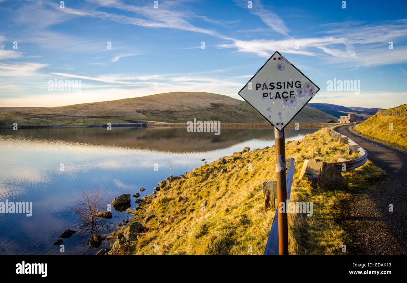 Country lane with passing place hi-res stock photography and images - Alamy
